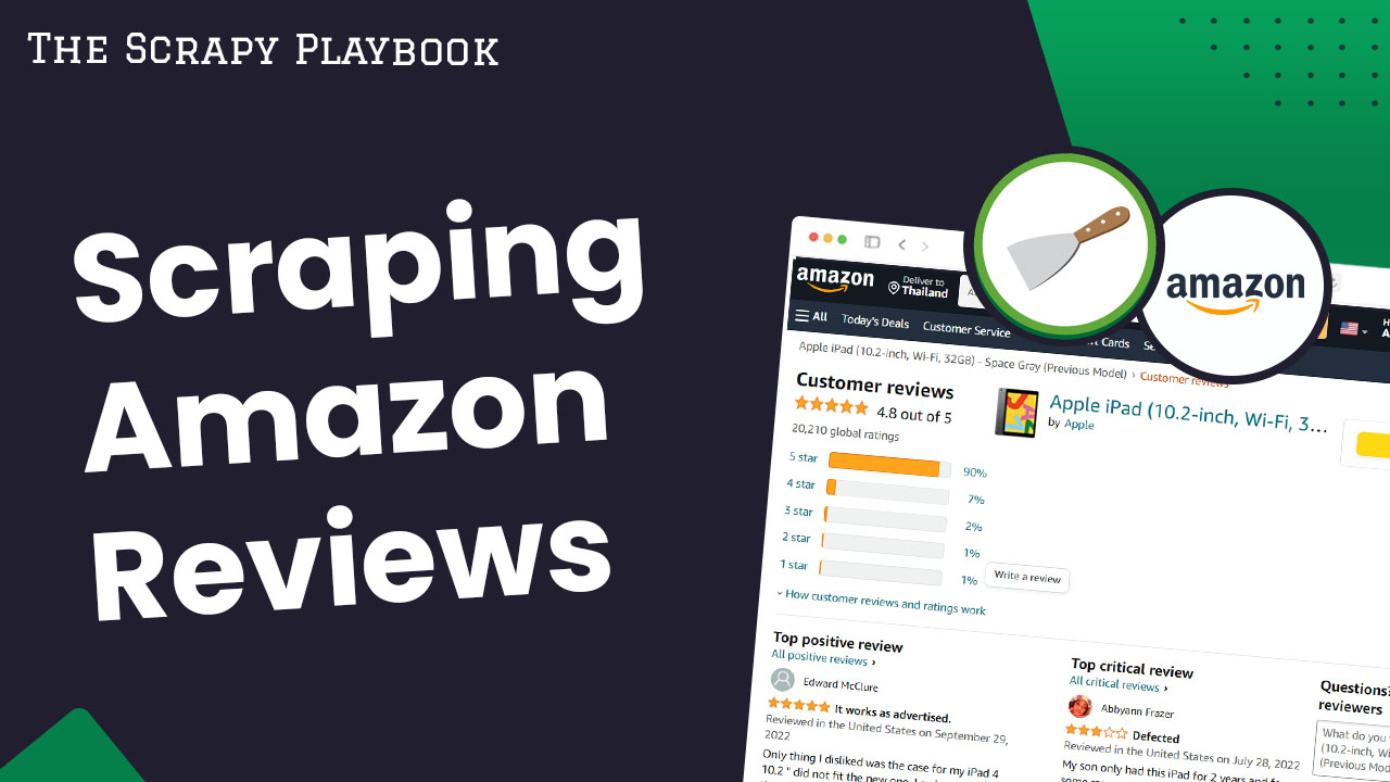 Python Scrapy - Build A Amazon Reviews Scraper [2023] | ScrapeOps
